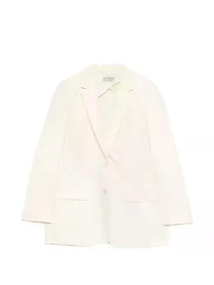 Alberto Biani Button Blazer - Neutrals