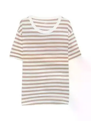 Majestic Filatures Striped T-shirts For Women