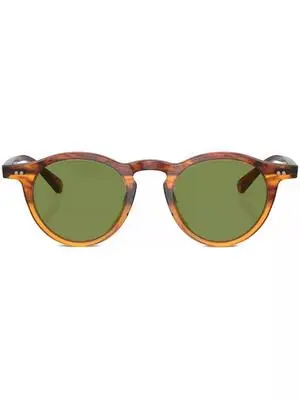 Oliver Spencer Op-13 Round-frame Sunglasses - Brown