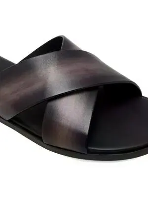Magnanni Criss-cross Strap Sandals - Grey