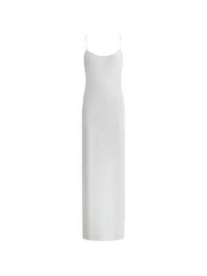 12 STOREEZ Fine-knit Slip Maxi Dress - Neutrals