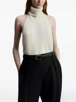 12 STOREEZ Open-back Roll-neck Top