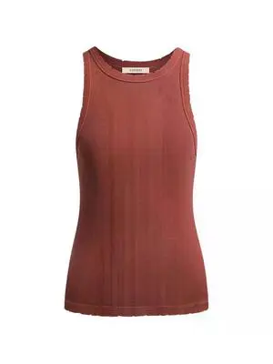 12 STOREEZ Garment-dyed Ribbed Tank Top