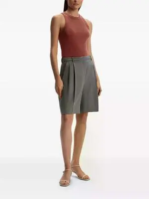 12 STOREEZ Garment-dyed Ribbed Tank Top