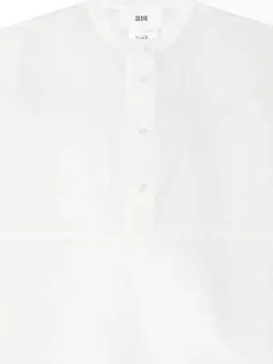 SOLOTRE Half-buttoned Blouse