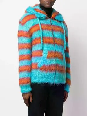 Marni Striped Knitted Hoodie