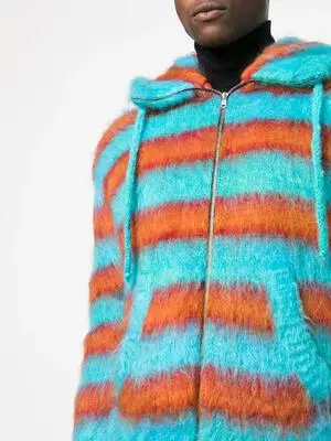 Marni Striped Knitted Hoodie