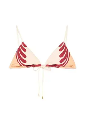 Farm Rio Triangle Bikini Top - Neutrals