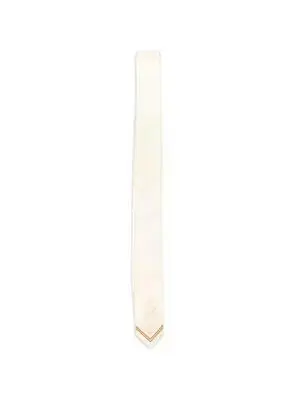 BODE Embroidered Neck Tie - Neutrals
