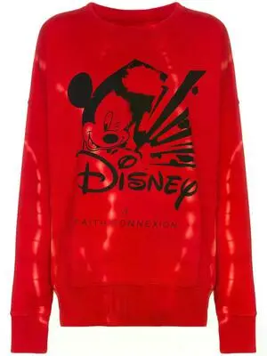 Faith Connexion Cotton Mickey Mouse Print Sweatshirt