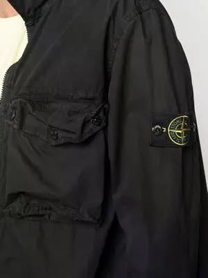 Stone Island Logo Patch Jacket - Black