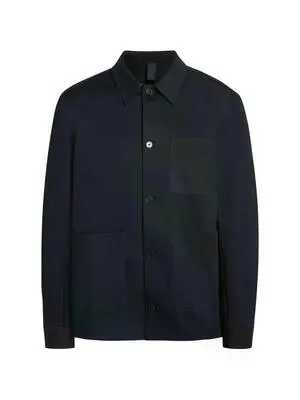 LESTRANGE Patch-pocket Button-up Overshirt - Blue