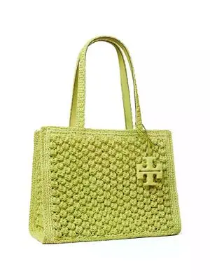 Tory Burch Small Ella Hand-crocheted Popcorn Tote - Green