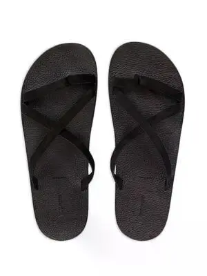 TOM FORD Criss-cross Flat Sandals - Black