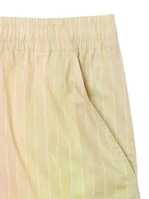 Lacoste Relaxed Fit Striped Shorts - Neutrals