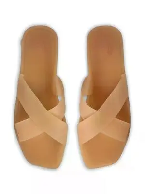 12 STOREEZ Cross-strap Slip-on Sandals