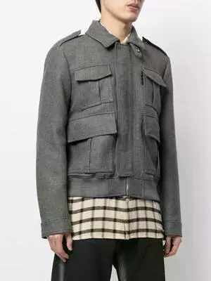 Off-White Logo-patch Military Jacket
