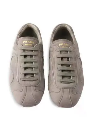 Prada Montecarlo Re-edition 2005 Suede Sneakers - Grey