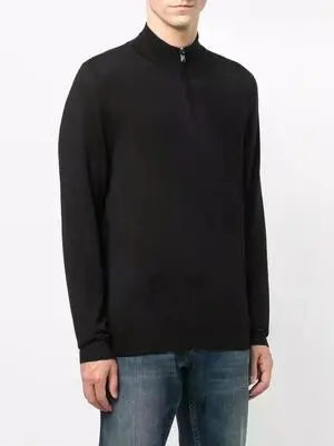 Fedeli Roll-neck Jumper - Black