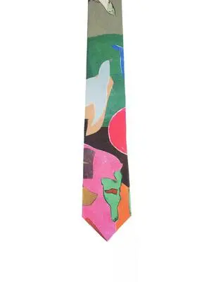 Paul Smith Abstract Print Neck Tie