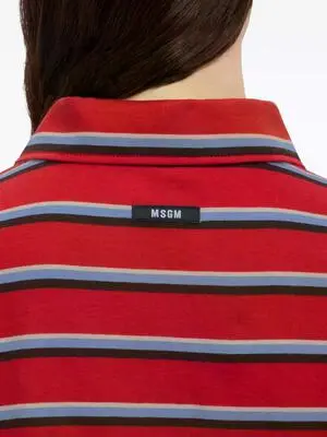 MSGM Striped Polo Shirt