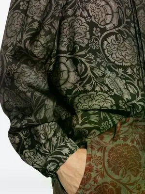 UMA WANG Tab Floral-print Shirt