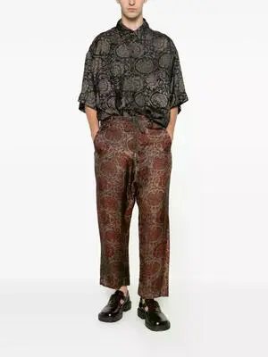 UMA WANG Teorya Floral-print Shirt - Black