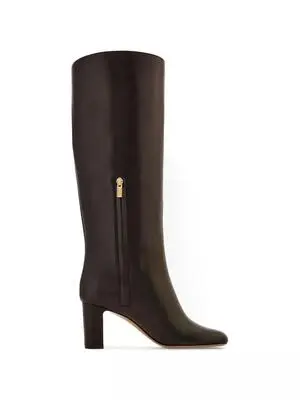 FERRAGAMO Hug Buckle Knee High Boots - Brown