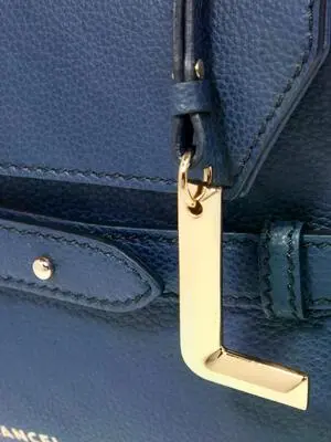 LANCEL Faubourg Top-handle Leather Bag - Blue