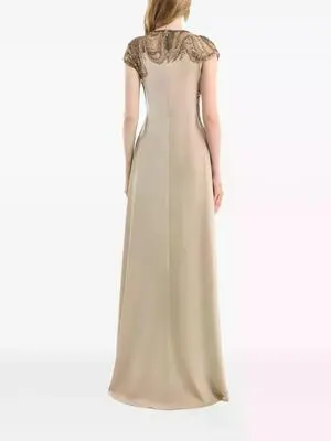 GEMY MAALOUF Beaded Embroidered Maxi Dress