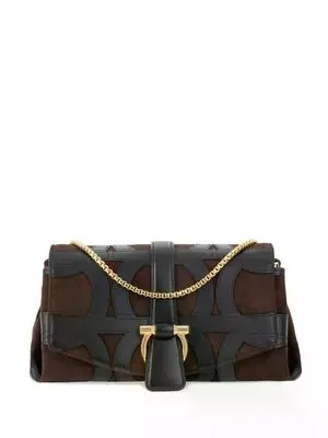 FERRAGAMO Front Flap Crossbody Bag With Gancini Clasp