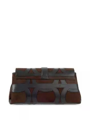 FERRAGAMO Front Flap Crossbody Bag With Gancini Clasp