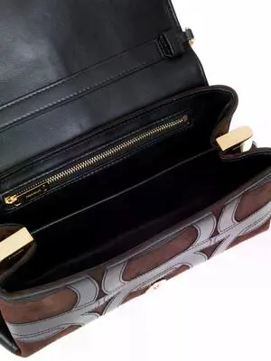 FERRAGAMO Front Flap Crossbody Bag With Gancini Clasp
