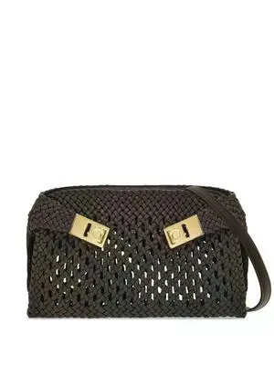 Ferragamo Gold Tone Clutches