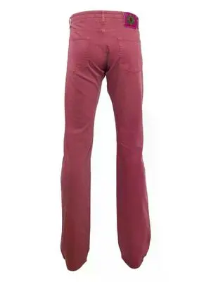Etro Logo Patch Trousers - Red