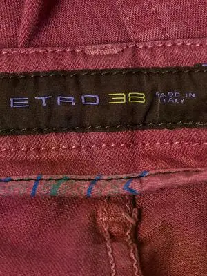 Etro Logo Patch Trousers - Red
