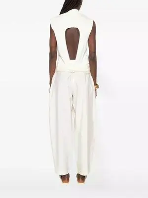 RÓHE Wrap-around Cut-out Top - Neutrals