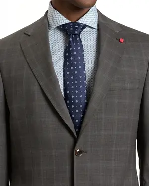 Ted Baker London Wright Plaid Modern Fit Blazer - Grey