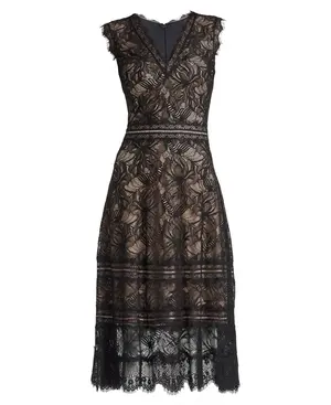 Tadashi Shoji Ralla Orchid Lace Dress