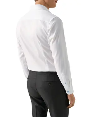 Eton Contemporary Fit Light Blue Details Signature Twill Shirt