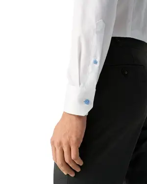 Eton Contemporary Fit Light Blue Details Signature Twill Shirt
