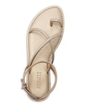 Schutz Valeria Strappy Sandals - Platinum