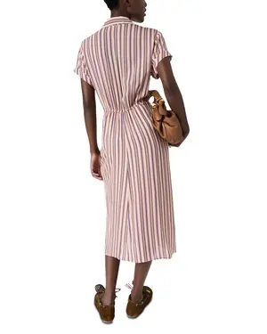 Gerard Darel Raena Twisted Waist Shirt Dress