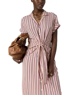 Gerard Darel Raena Twisted Waist Shirt Dress
