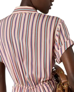 Gerard Darel Raena Twisted Waist Shirt Dress