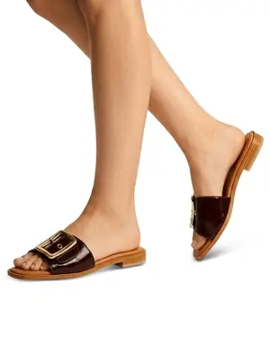 La Canadienne Stefan Slide Sandals - Brown
