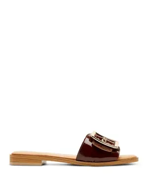La Canadienne Stefan Slide Sandals - Brown