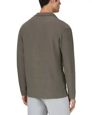 Boggi Milano Regular Fit Double Breasted Jacket - Mud