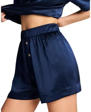 NEGATIVE Eclipse Washable Silk Relaxed Fit Boxer - Navy