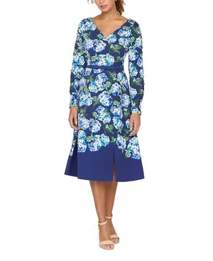 KAY UNGER Briony Midi Dress - Deep Navy